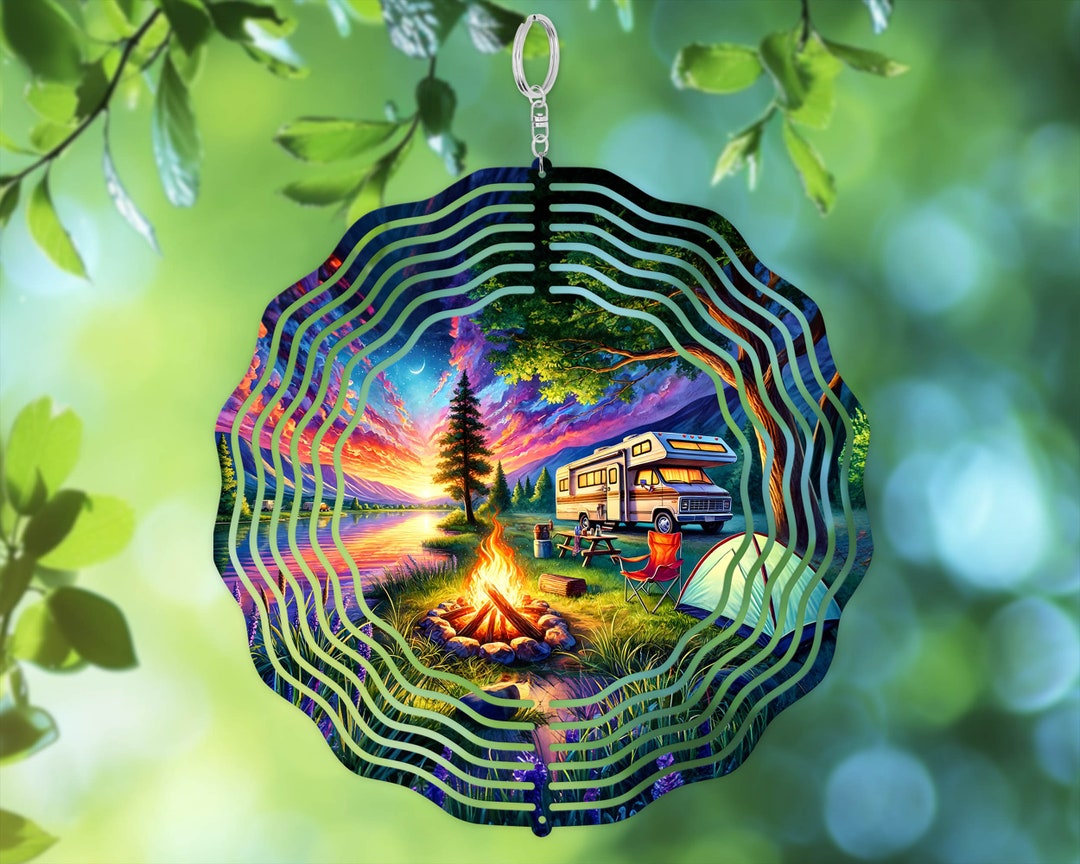 RV Camping Wind Spinner PNG Sublimation Design Template, Life is Better ...