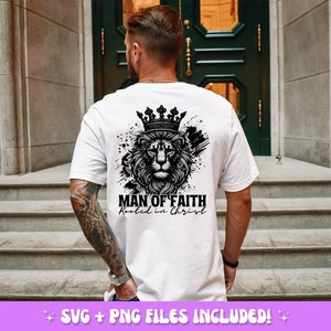 Man of Faith SVG PNG, Man of God, Faith Svg, Jesus Svg, Christian Svg ...