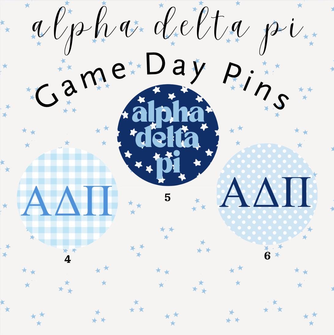Alpha Delta Pi Gameday Pins - Etsy