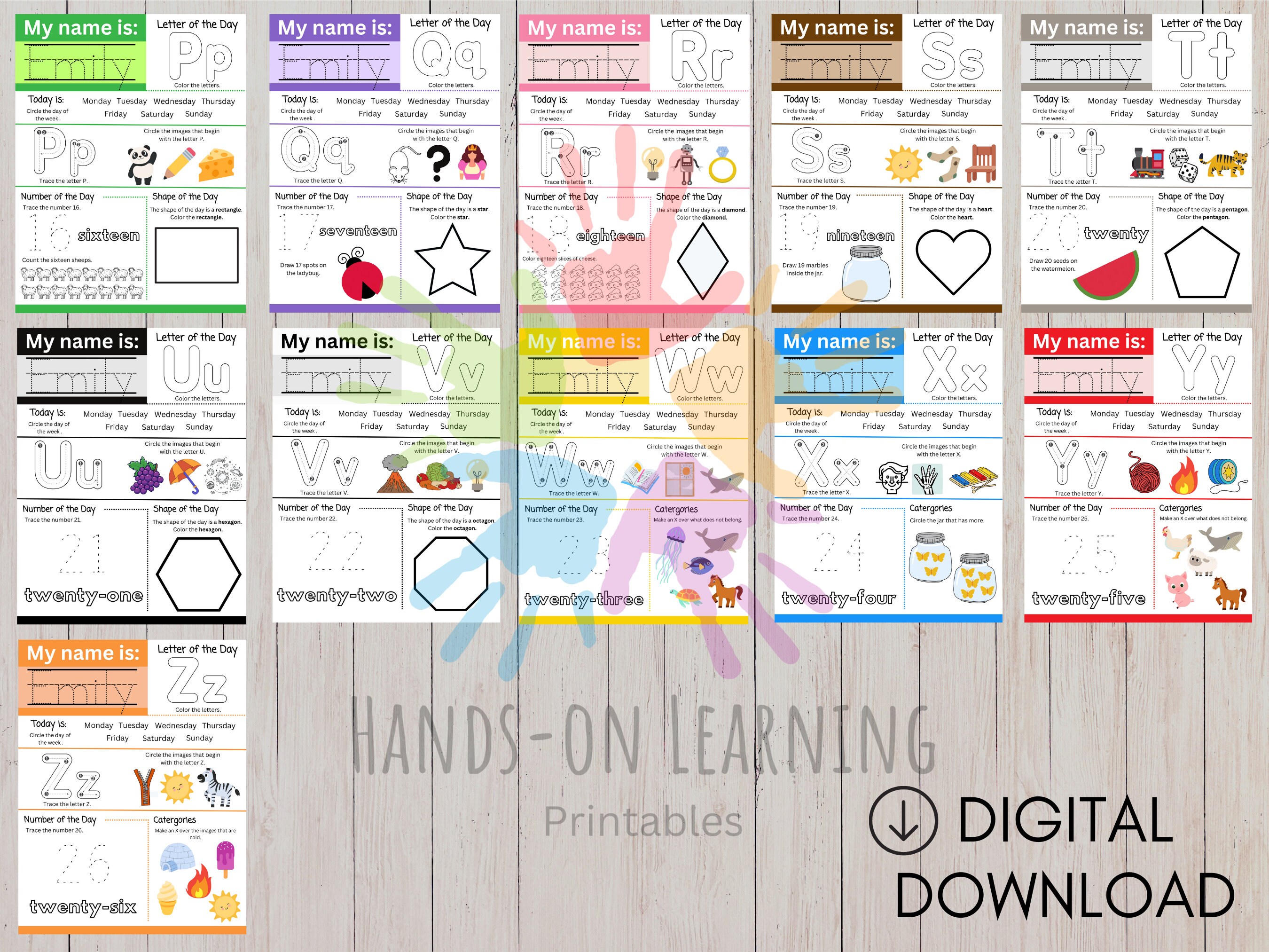 Printable Preschool & Kindergarten Morning Starters Worksheets - Etsy