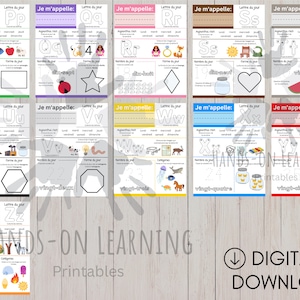 Preschool & Kindergarten Morning Starters Worksheets in French ...