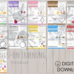 Printable Preschool & Kindergarten Morning Starters Worksheets in ...