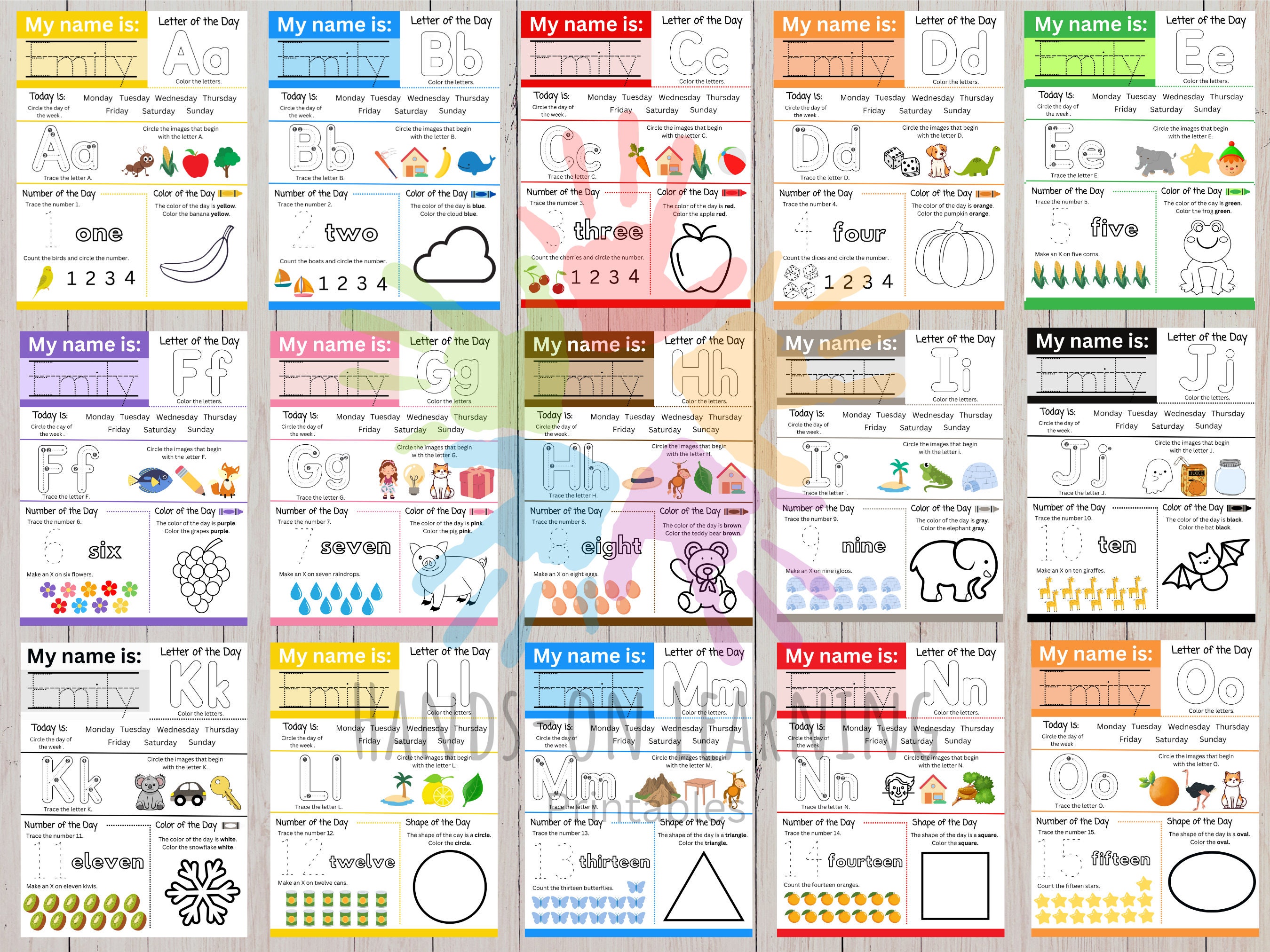 Printable Preschool & Kindergarten Morning Starters Worksheets - Etsy