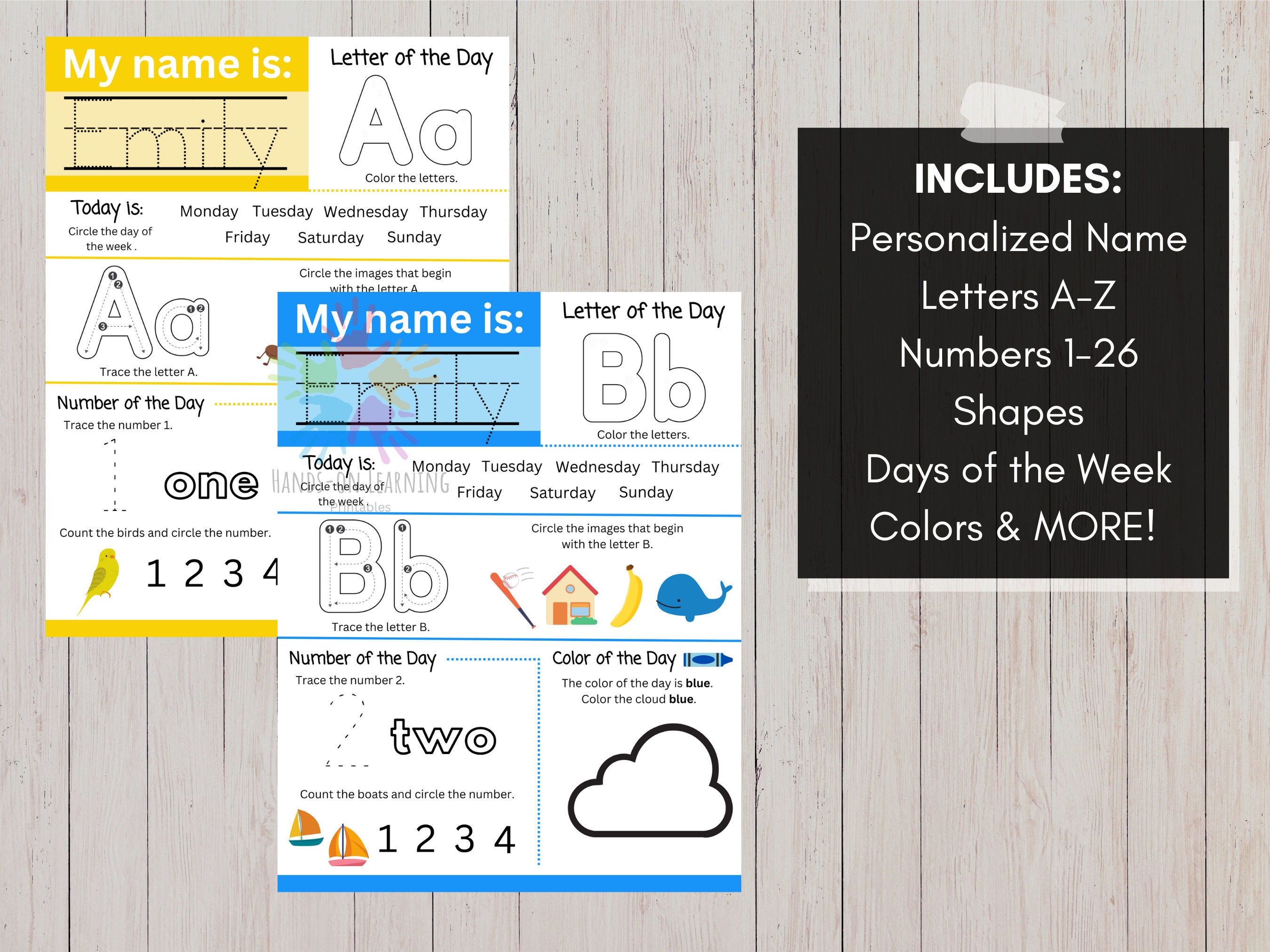 Printable Preschool & Kindergarten Morning Starters Worksheets - Etsy