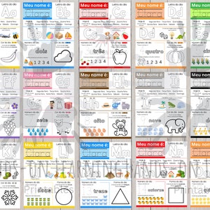 Preschool & Kindergarten Morning Starters Worksheets in Portuguese ...