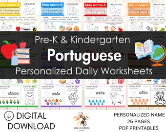 Printable Preschool & Kindergarten Morning Starters Worksheets in ...