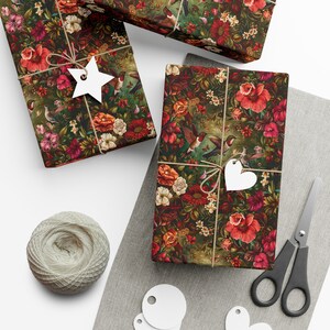 Enchanted Hummingbird Garden Wrapping Paper, Mother's Day, Valentine's ...
