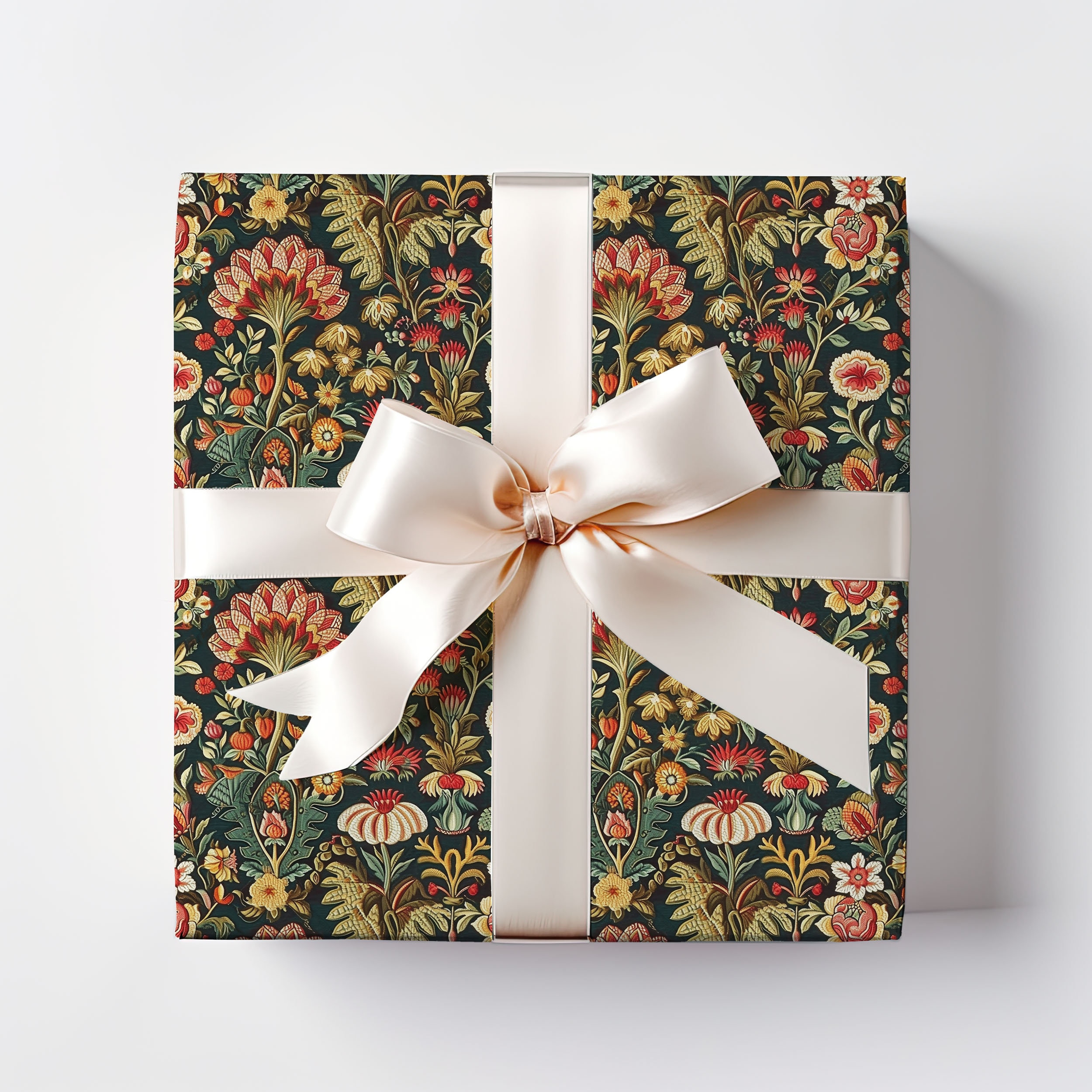 Vintage French Textile Inspired Wrapping Paper 3, Christmas Gift Wrap ...