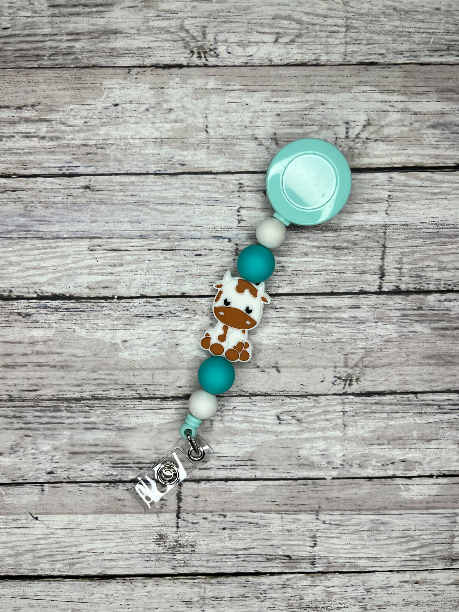 Cow Badge Reel Dairy Cow Badge Reel Brown Spotted Cow Badge Reel Nurse ...