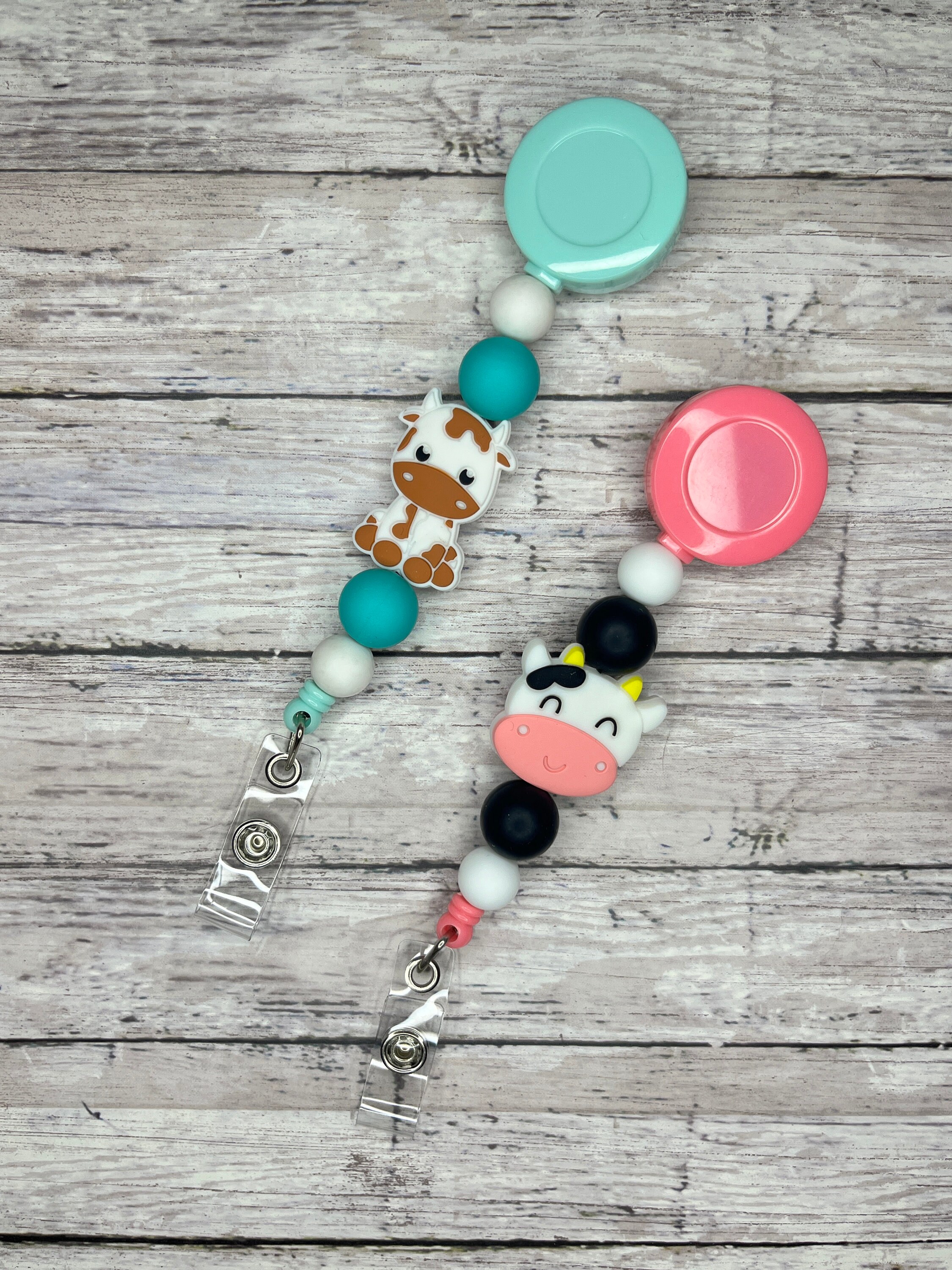 Cow Badge Reel Dairy Cow Badge Reel Brown Spotted Cow Badge Reel Nurse ...