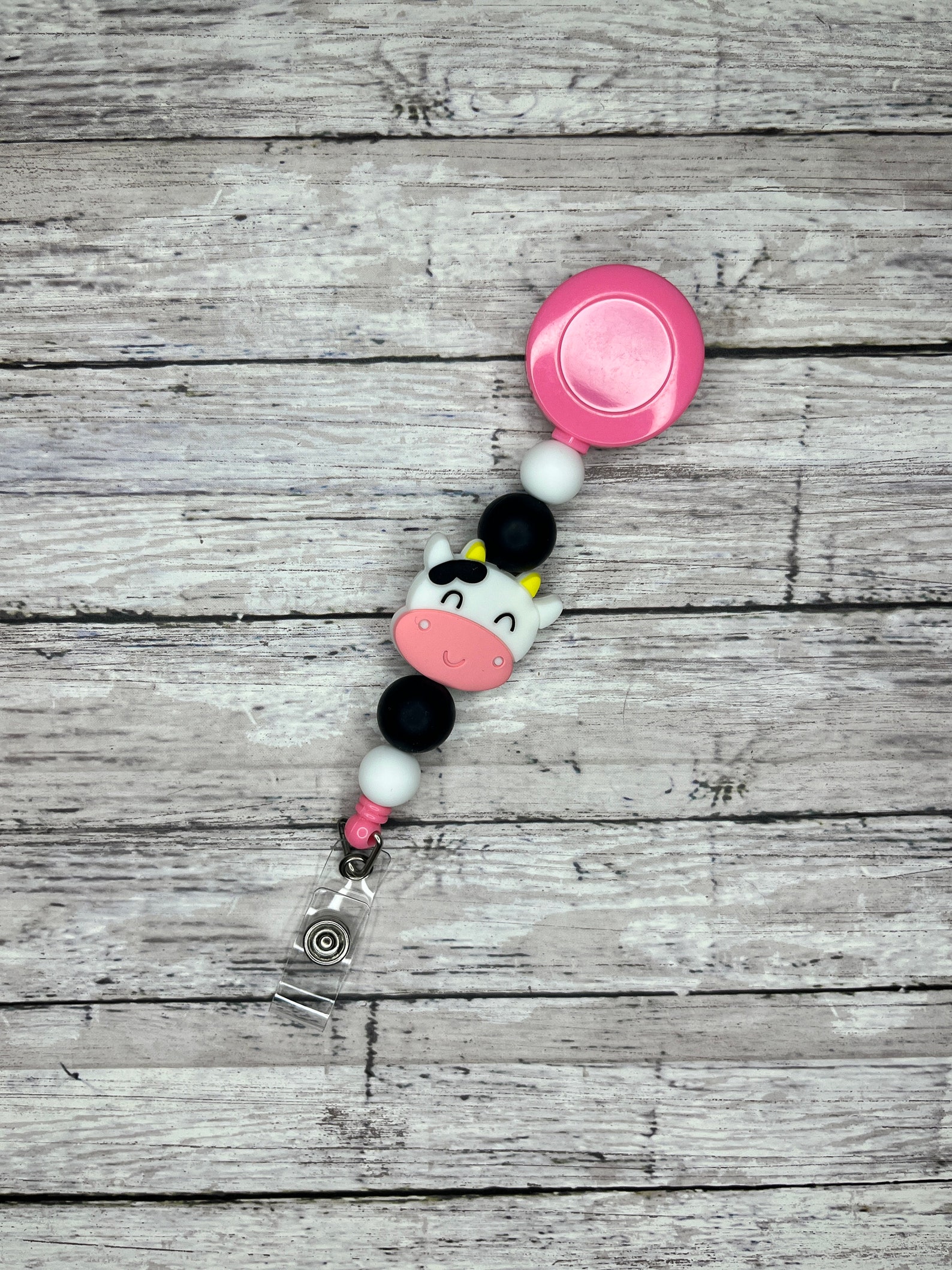 Cow Badge Reel Dairy Cow Badge Reel Brown Spotted Cow Badge Reel Nurse ...