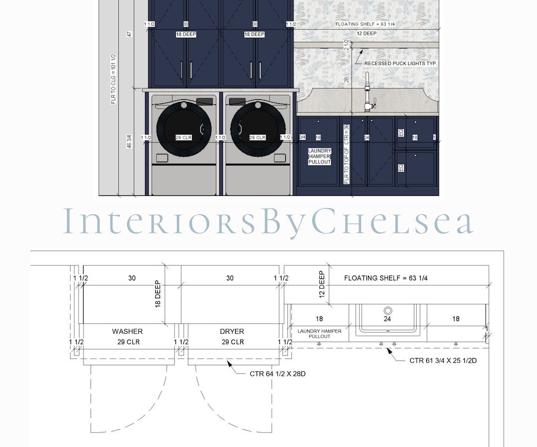 Laundry Room Add On, Custom Laundry Room Floor Plan Layout, Laundry ...