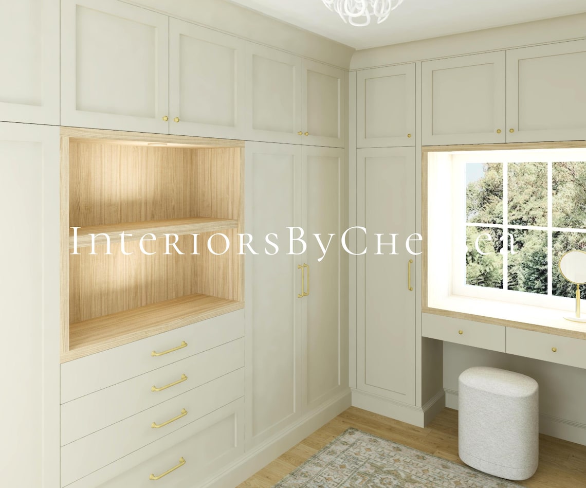 Custom Closet Interior Design, Closet 3D Render Realistic, Closet ...
