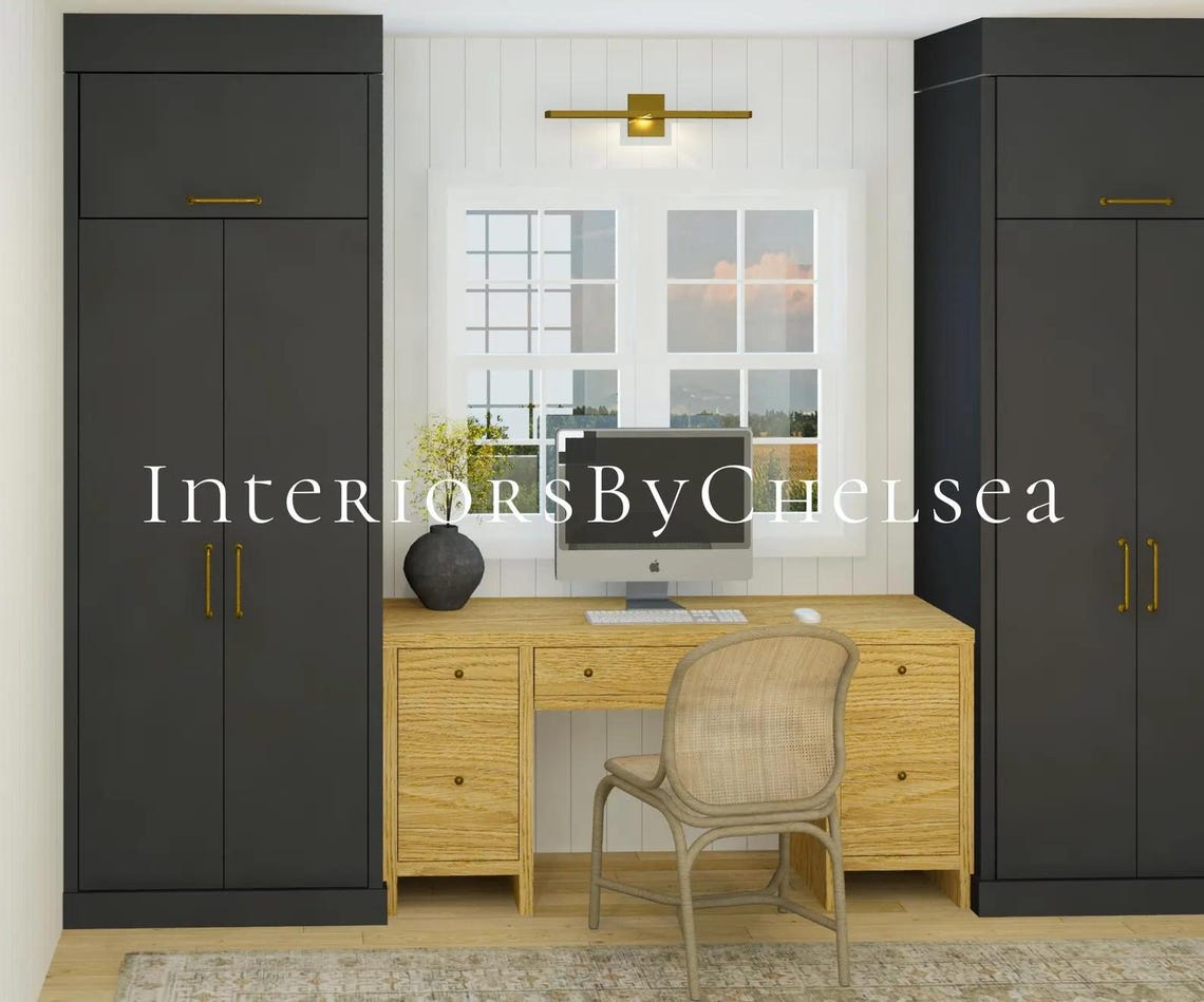 Custom Office Interior Design, Office 3D Render Realistic, Office ...