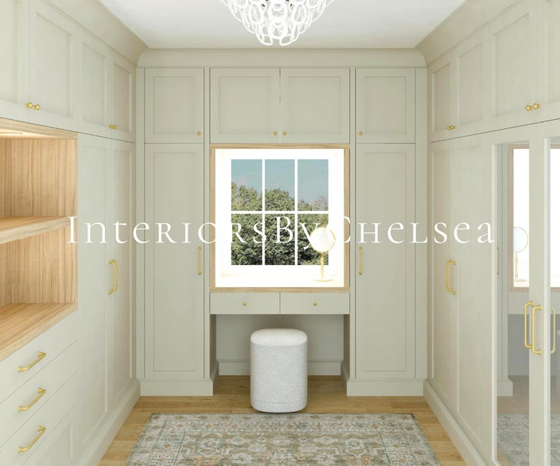 Custom Closet Virtual Interior Design, Closet 3D Render Services ...