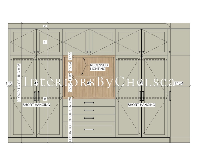 Closet Add On, Custom Closet Floor Plan Layout, Closet Remodel, Closet ...