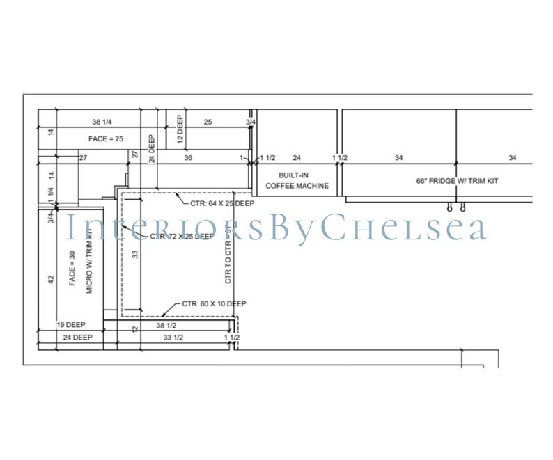 Pantry Add On, Custom Pantry Floor Plan Layout, Detail Drawing, Custom ...