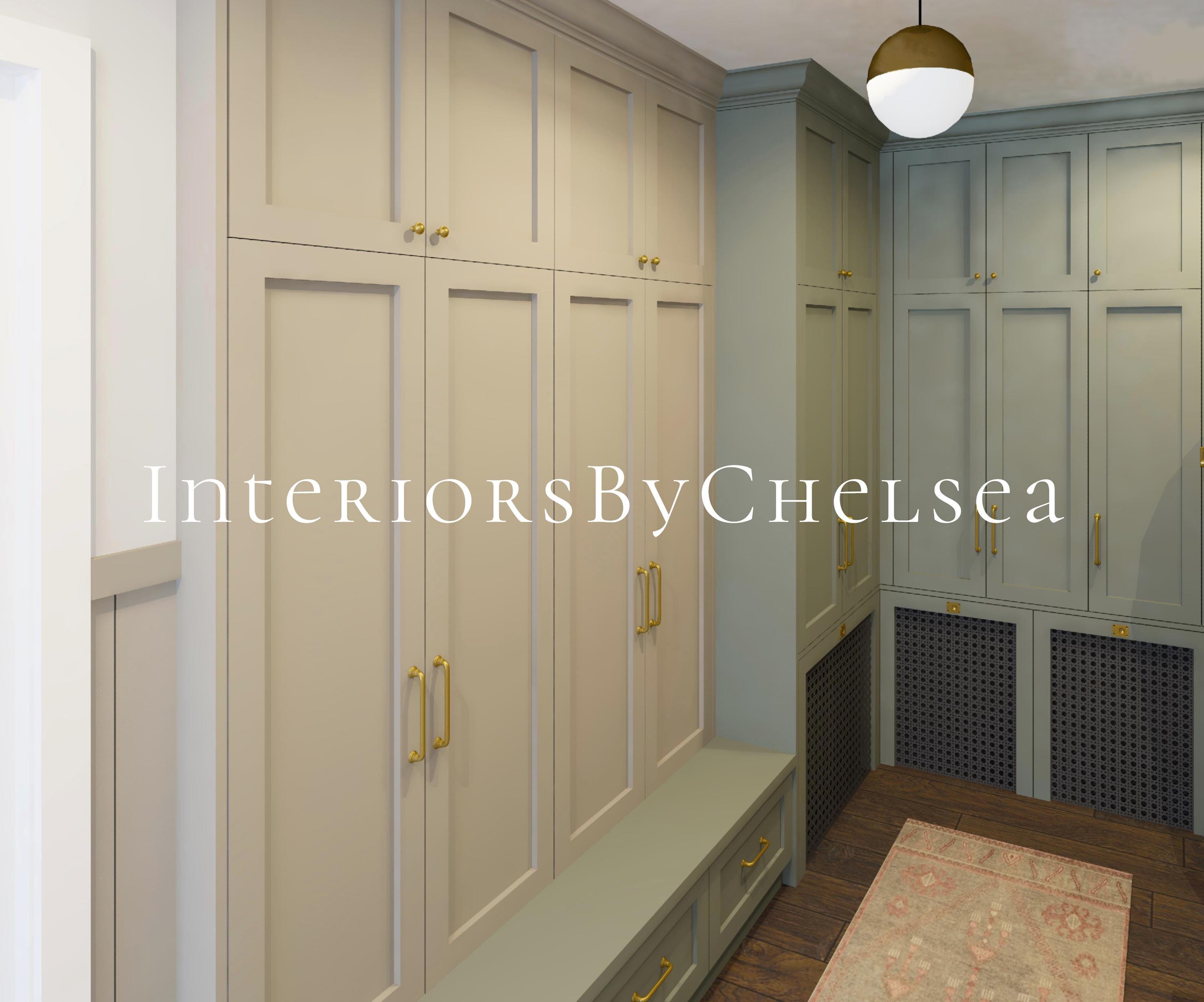 Custom Mudroom Interior Design, Mudroom 3D Render Realistic, Mudroom ...
