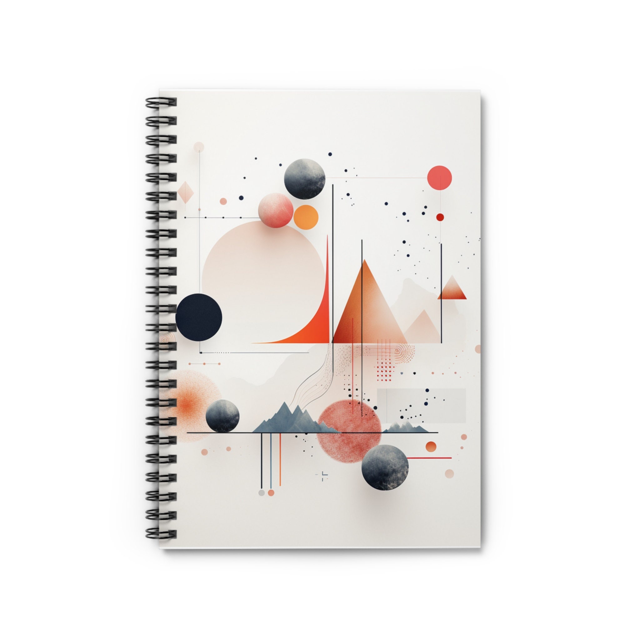Minimalistic Designs Geographic Spiral Notebook Ruled Line - Etsy