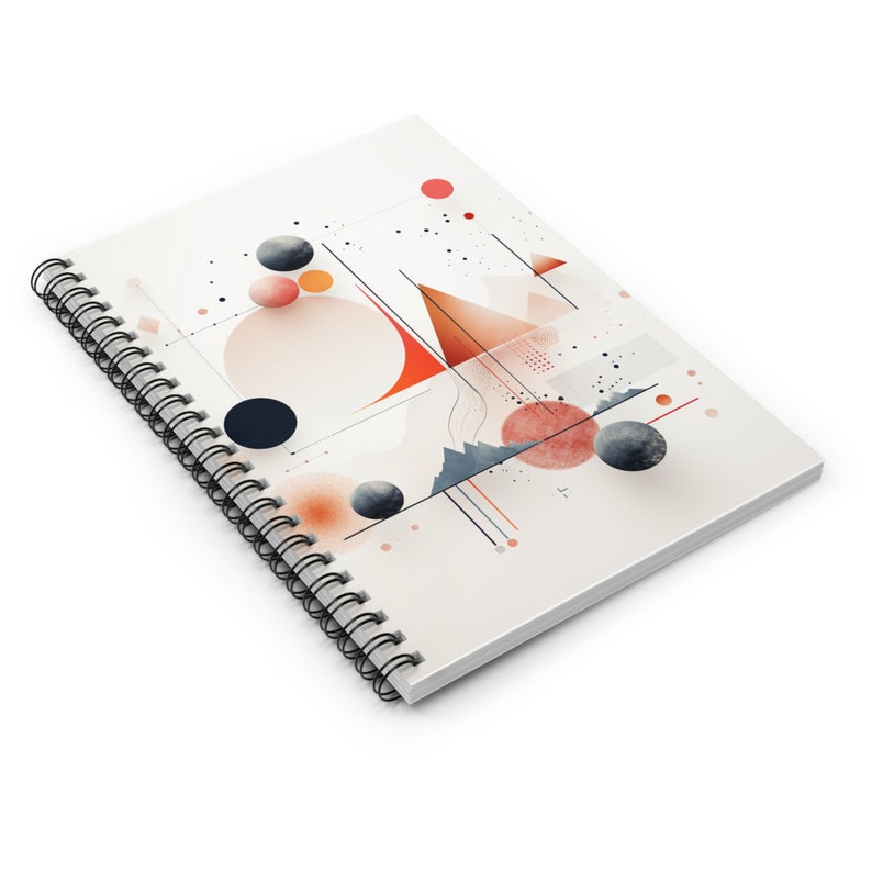 Minimalistic Designs Geographic Spiral Notebook Ruled Line - Etsy