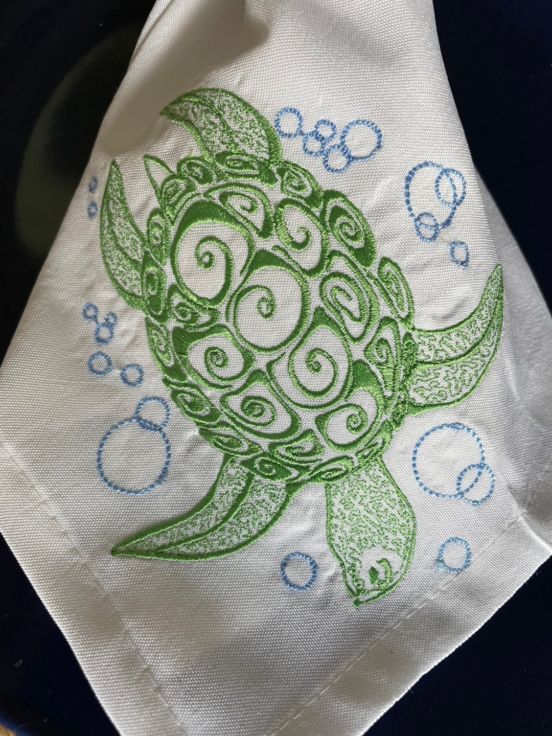 Sea Turtle Dinner Napkins, Sea Turtle Table Linens, Housewarming Gift ...