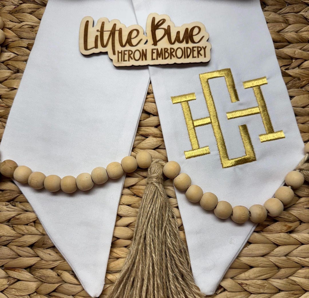 Custom Embroidered Logo Sash: Business, Wedding, Family Crest - Etsy