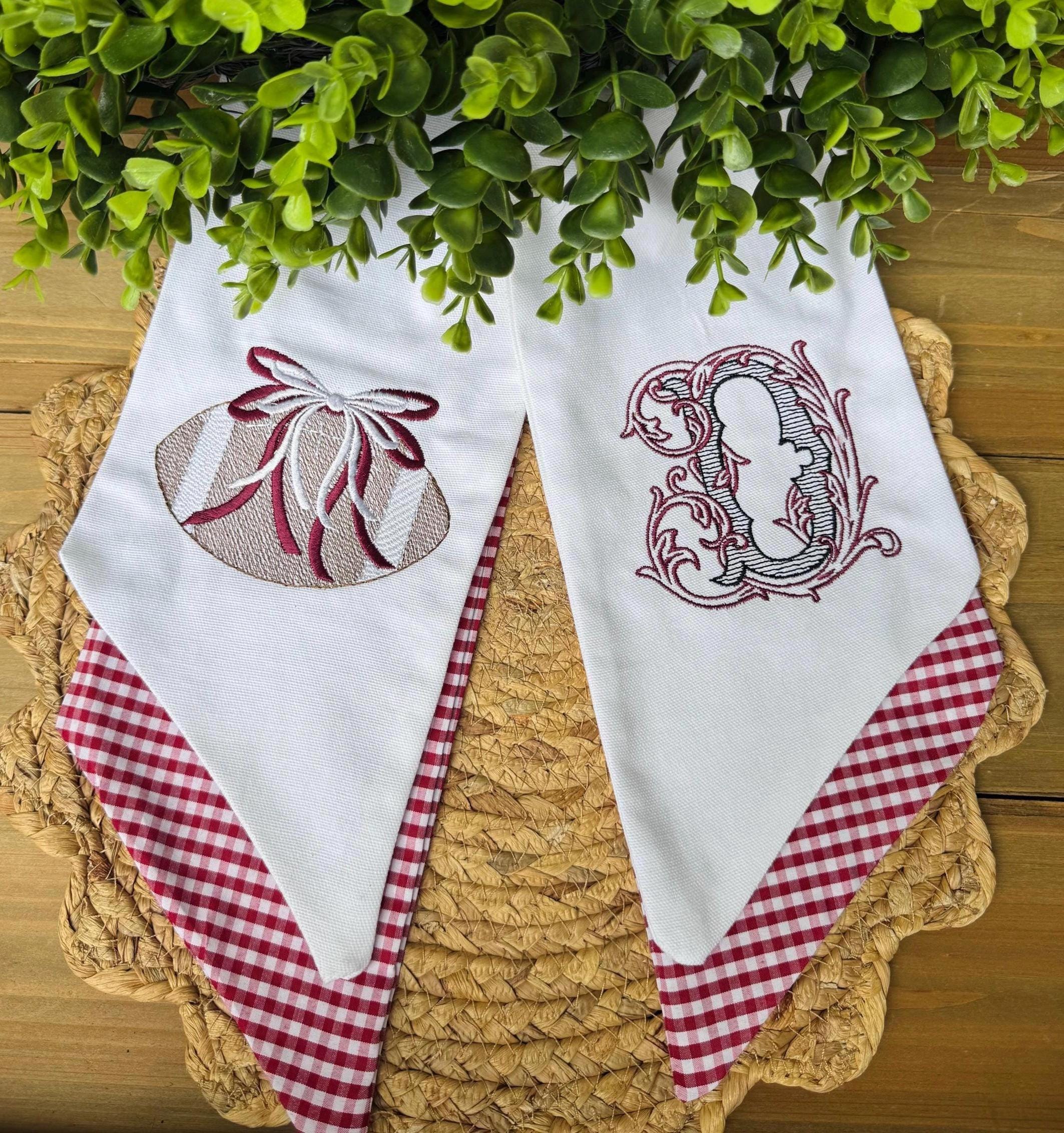 Personalized Football Wreath Sash: Embroidered Team Spirit Door Decor ...