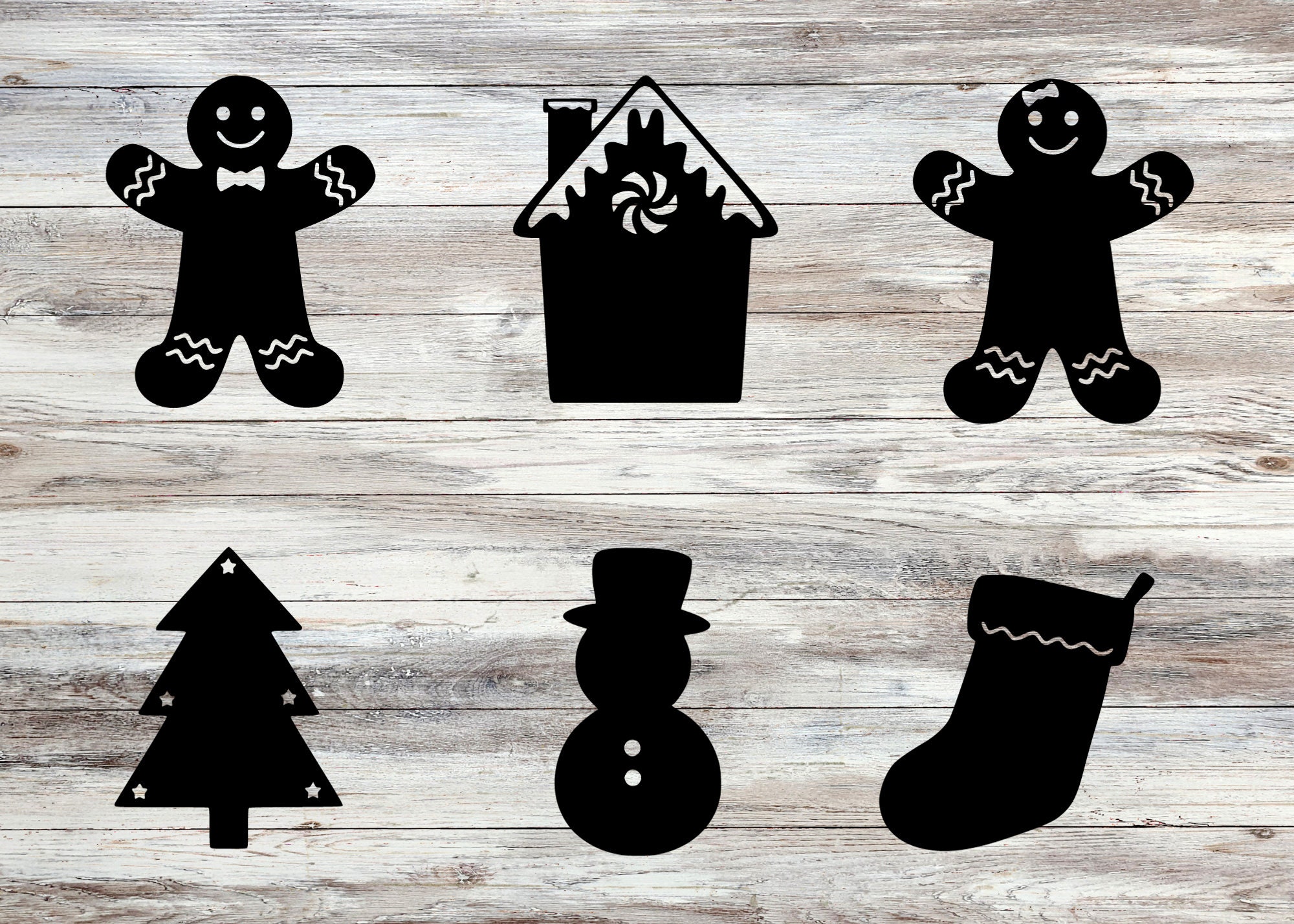 Christmas Gift Tag Bundle Christmas Shapes SVG PNG JPG - Etsy