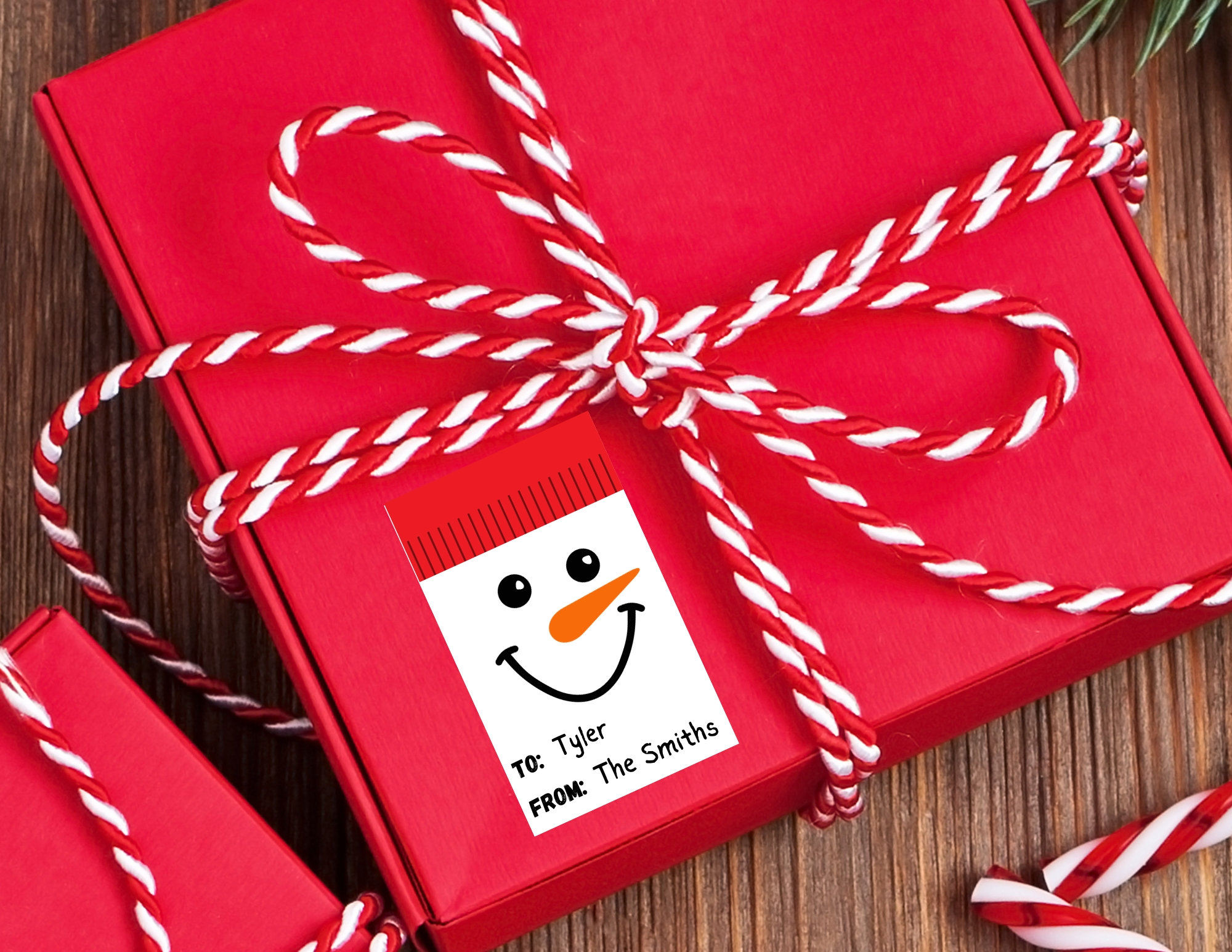 Christmas Gift Tag Sticker Bundle PNG, JPG Instant Download, Ready to ...