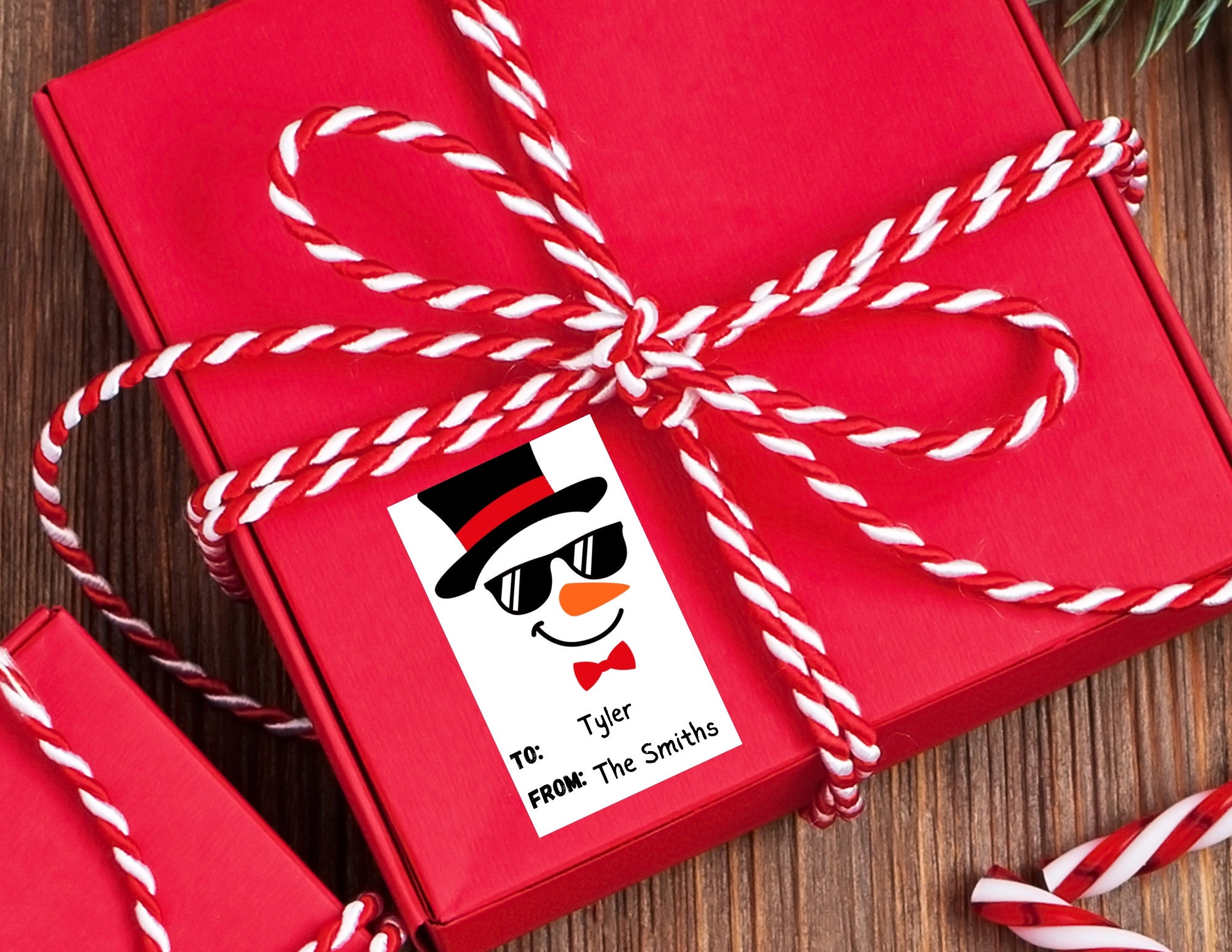 Christmas Gift Tag Sticker Bundle PNG, JPG Instant Download, Ready to ...