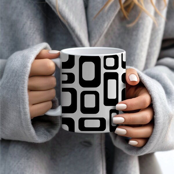 Geometric Mug - Etsy