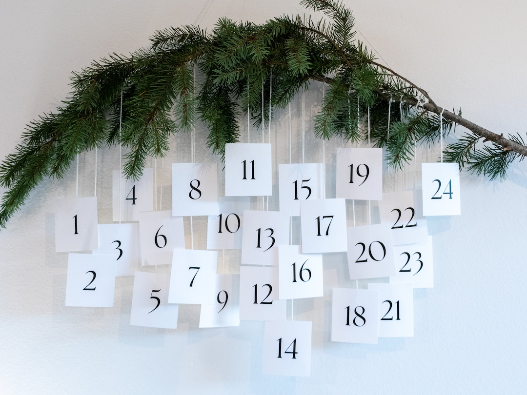 DIY Printable Advent Activity Calendar for Toddlers, Christmas Advent ...