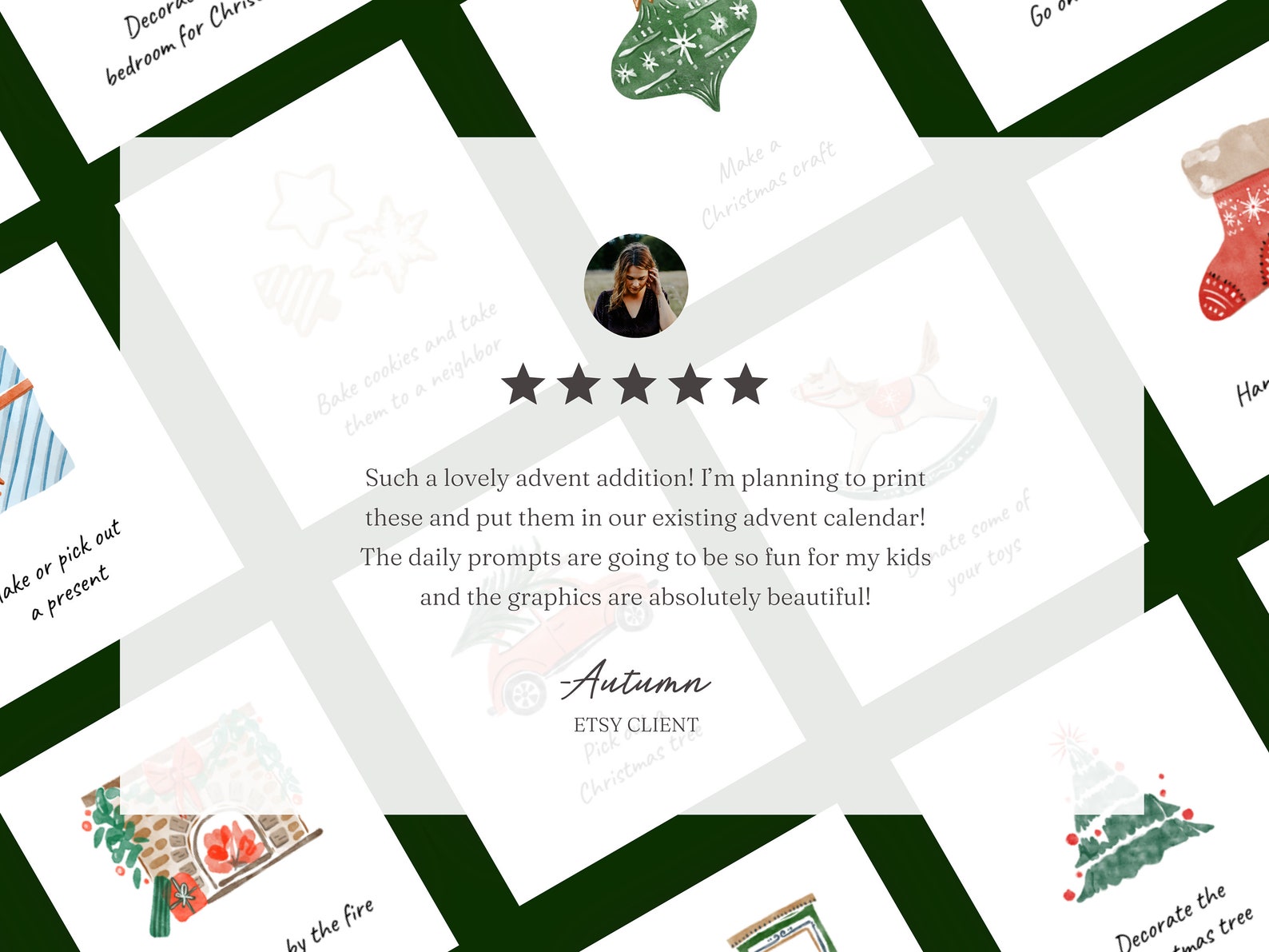 34 Printable Advent Activity Cards for Kids, Christmas Advent Printable ...