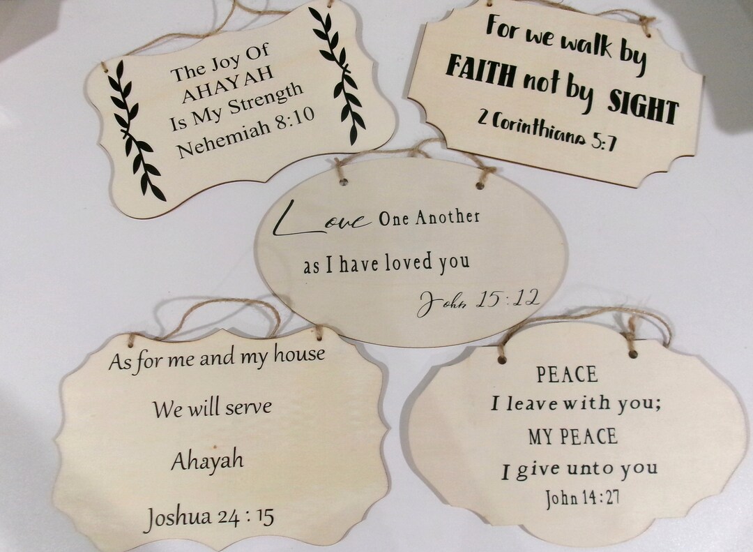 Scripture Plaques - Etsy