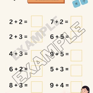 Math Worksheets for Kid - Etsy