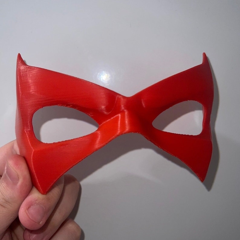 Red Hood Cosplay Mask Costume Accessory - Etsy