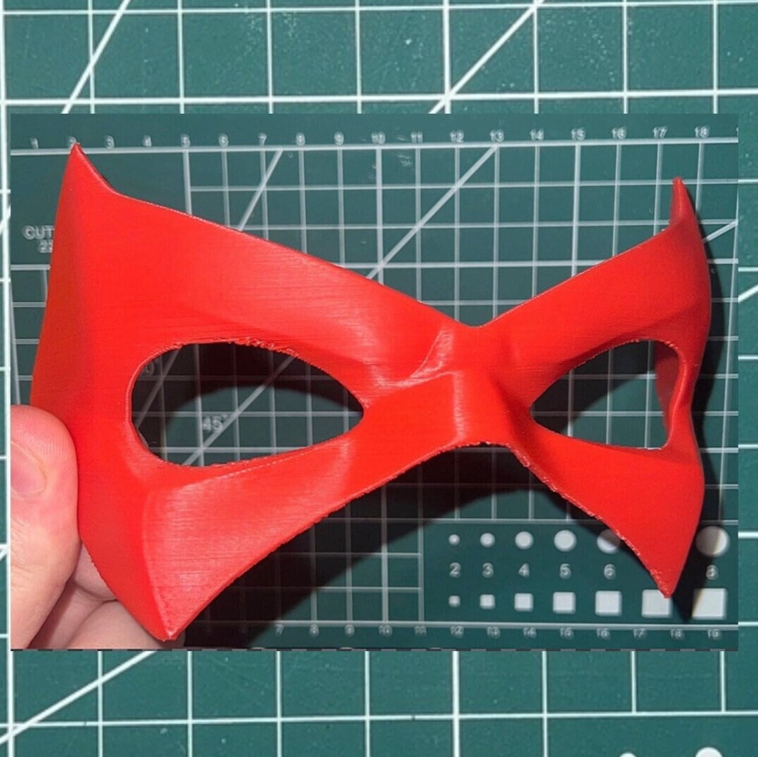 Red Hood Cosplay Mask Costume Accessory - Etsy