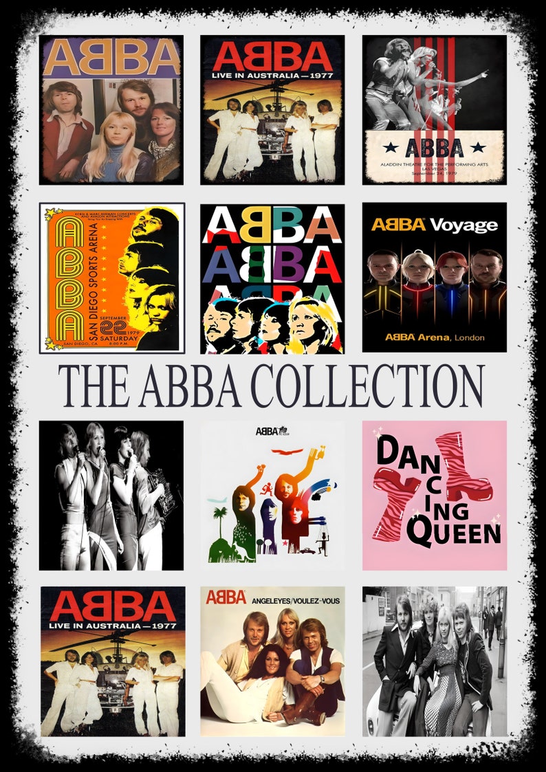Abba Vintage Style Metal Sign Collection,rock,heavy Metal,rock Bands ...