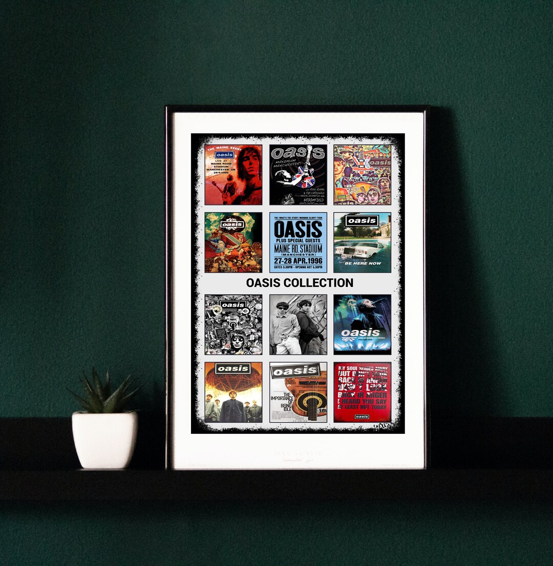 OASIS Vintage Style Metal Sign Collection,rock,heavy Metal,rock Bands ...