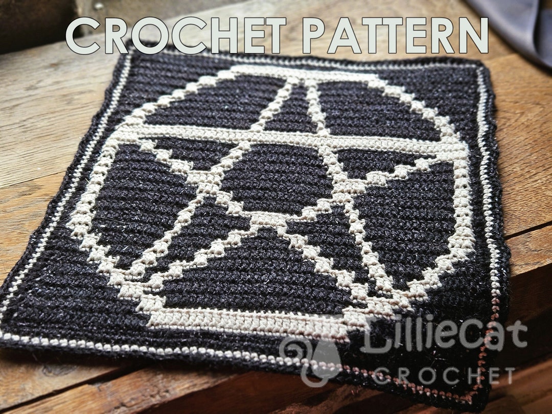 PENTAGRAM Overlay Mosaic Crochet Pattern | Pentacle Alternative Witchy ...