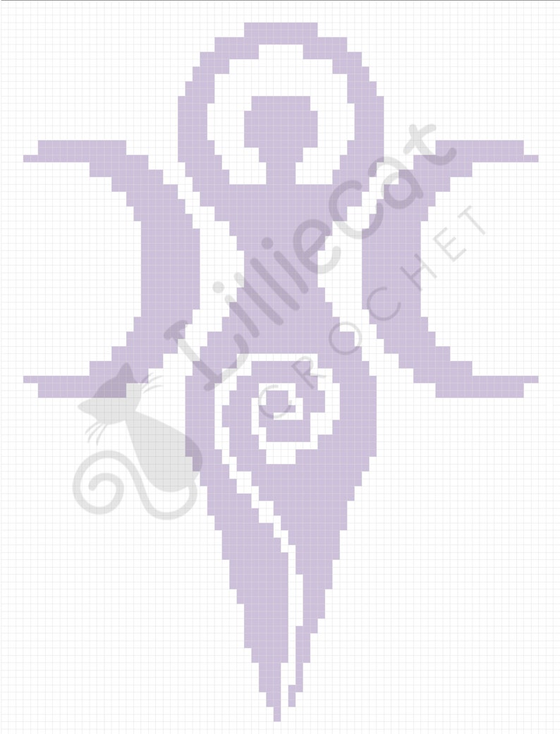 Moon Goddess Wall Hanging CROCHET PATTERN PDF Digital Download Witchy ...
