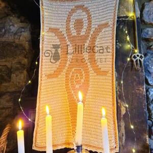 Moon Goddess Wall Hanging CROCHET PATTERN PDF Digital Download Witchy ...