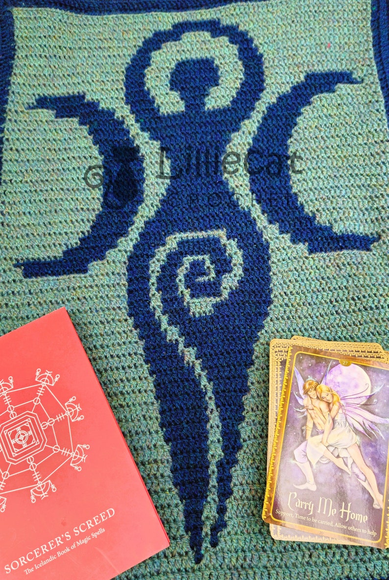 Moon Goddess Wall Hanging CROCHET PATTERN PDF Digital Download Witchy ...