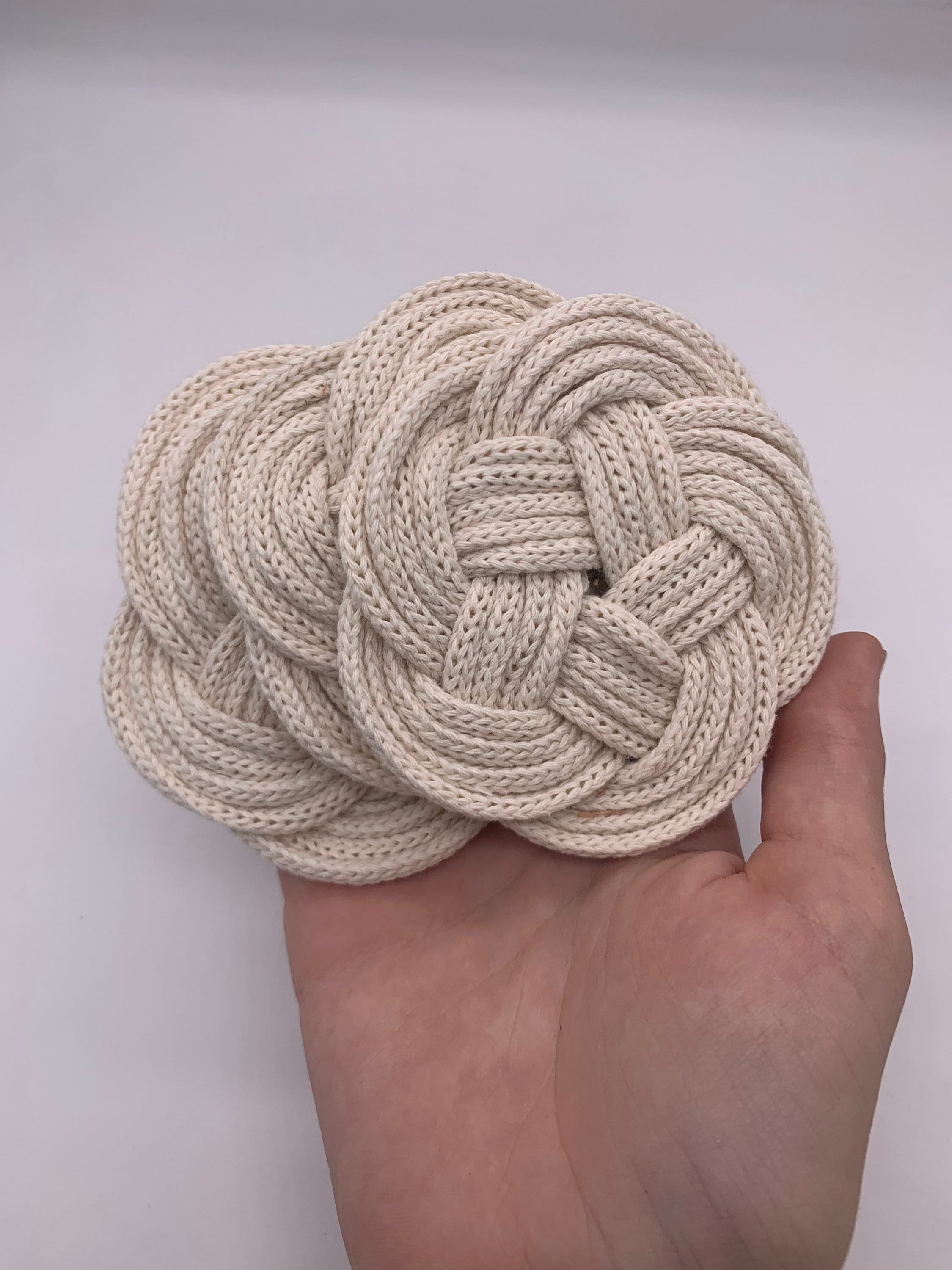 Macrame Tea Coaster Pack of 3 - Etsy