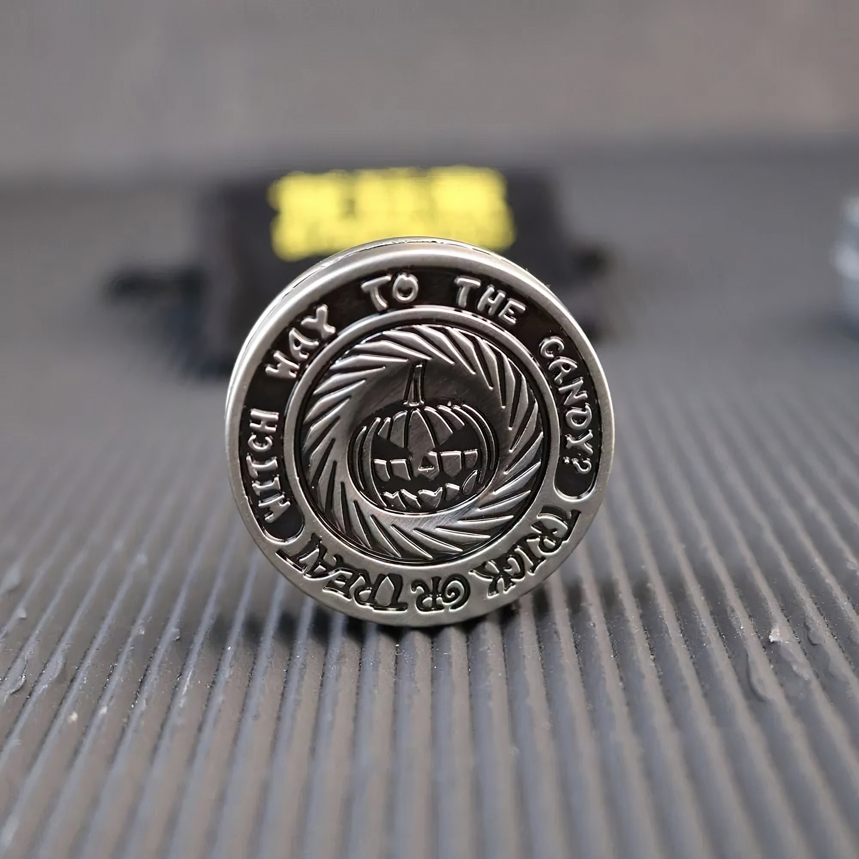 Buy Devils Pumpkin Haptic Coin EDC Fidget Spinning Coin to Clear Stress ...