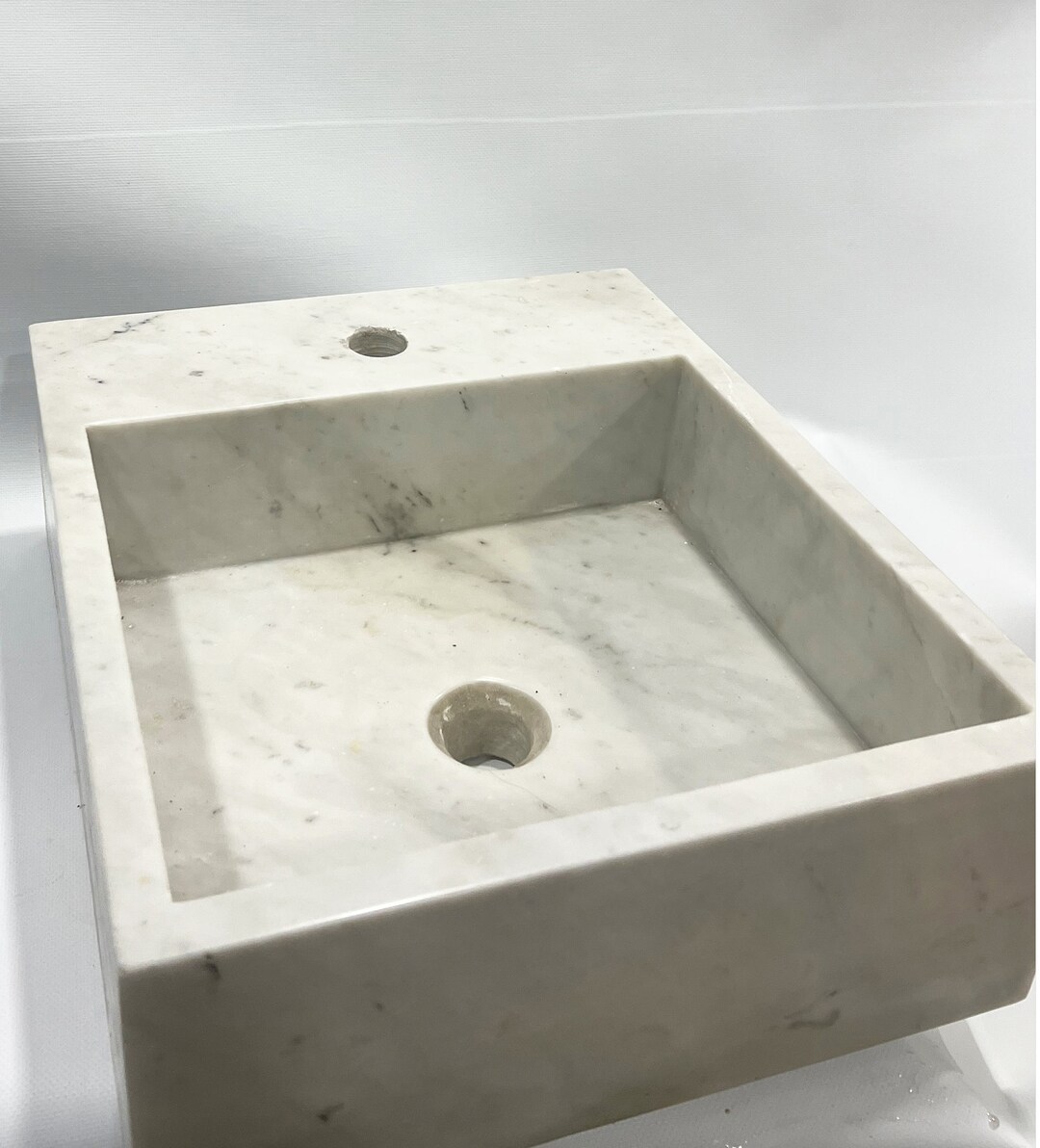 Marble Sink Bathroom Sink Rough Chiseled Sink Wall Mount Marble Sink ...