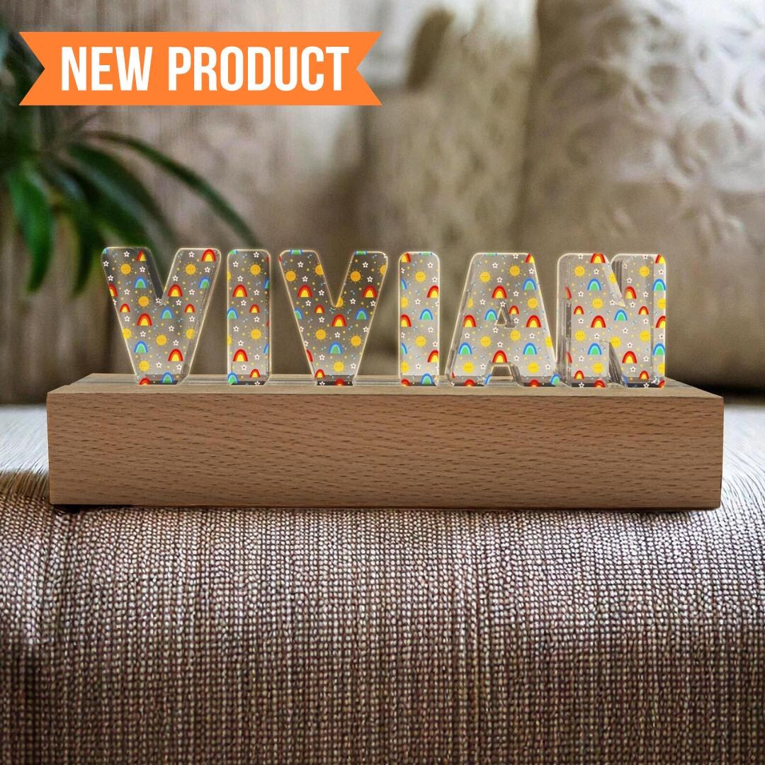 Light up Name Plate for Desk Personalized Led Name Block Gift for ...