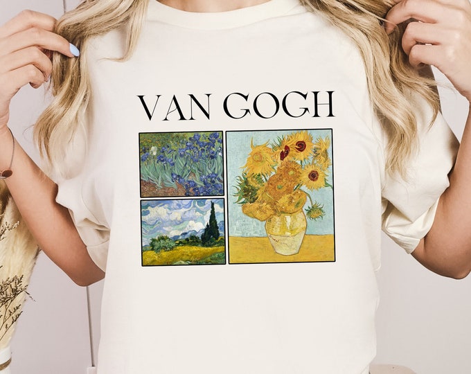 Comfort Colors® Van Gogh Paintings T-shirt, Vincent Van Gogh Tee ...
