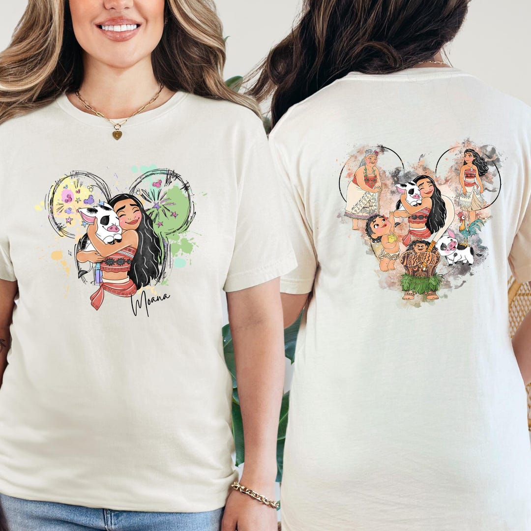 Disney Moana Shirt, Watercolor Moana Shirt, Moana Family Matching Shirt ...