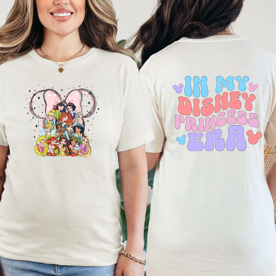 Disney Princess Shirt, Disney Princess Birthday Shirt, Watercolor ...